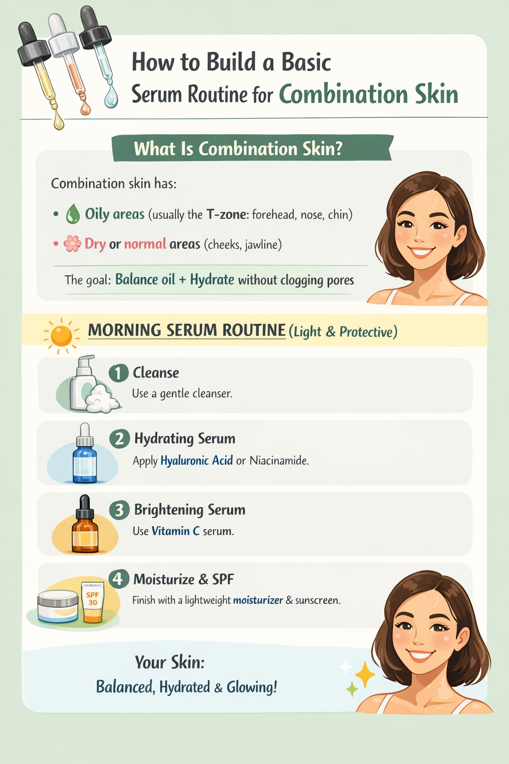 How to Build a Basic Serum Routine for Combination Skin – Hollyberry ...